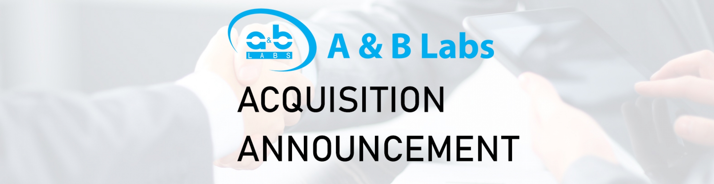 ACQUISITION ANNOUNCEMENT - Ablabs